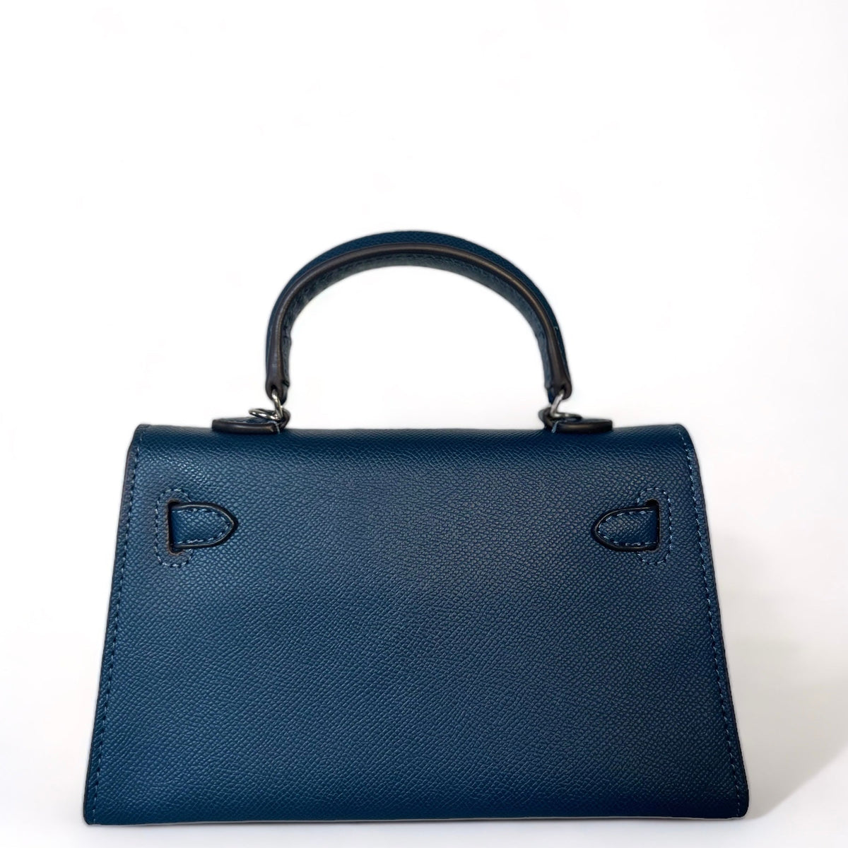 Blue Mini Leah Vegan Leather Purse
